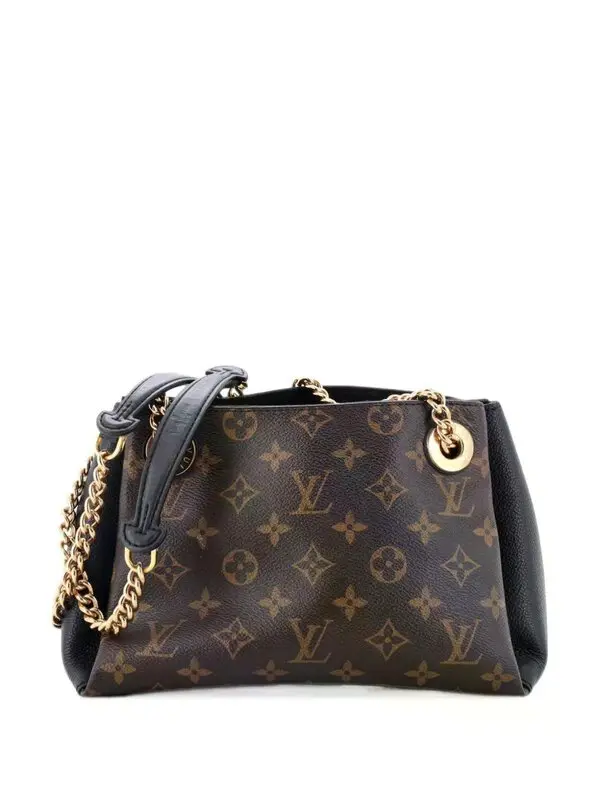 LOUIS VUITTON Surene Handbag Monogram Canvas With Leather Bb Shoulder Bag - Black