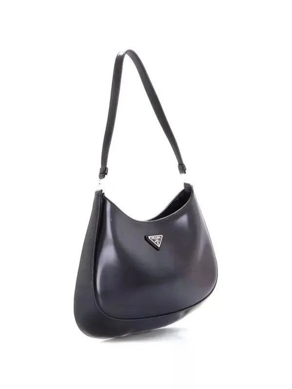 Prada Cleo Shoulder Bag Spazzolato Leather Medium Hobo Bag