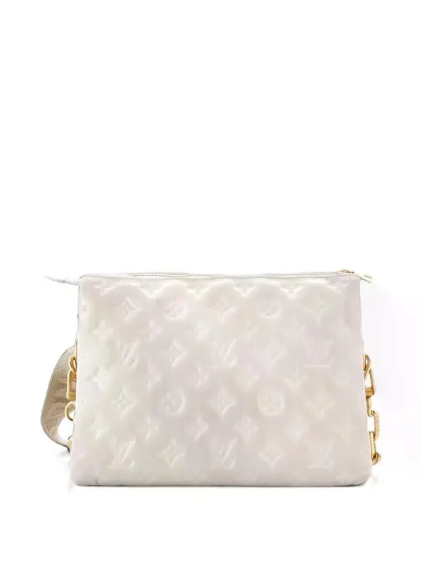 LOUIS VUITTON Coussin Bag Monogram Embossed Lambskin Pm Crossbody Bag - Neutrals