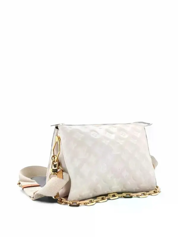 LOUIS VUITTON Coussin Bag Monogram Embossed Lambskin Pm Crossbody Bag - Neutrals