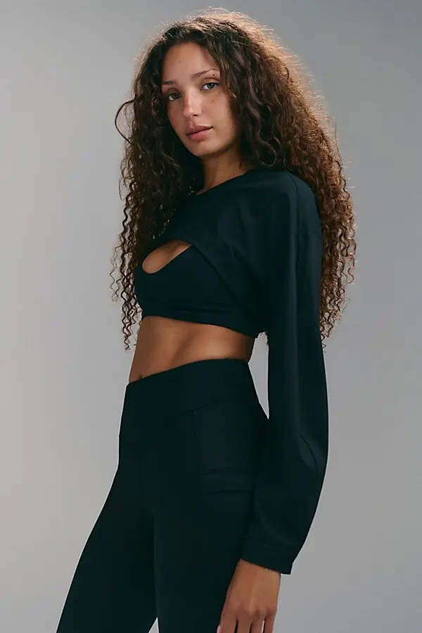 Free People Throw It Over Shrug - Black