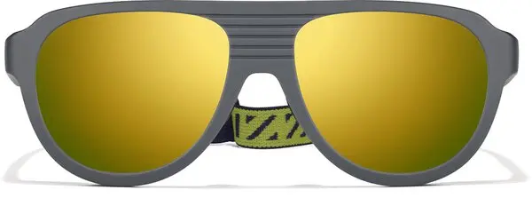 Zenni Aviator Glasses W/ Strap Plastic Full Rim Frame - Gray