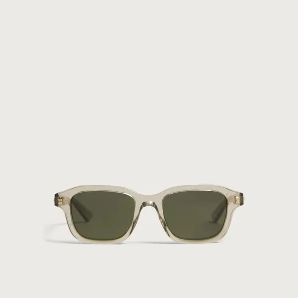 Gucci Gg2247s Lettering Sunglasses - Beige/green
