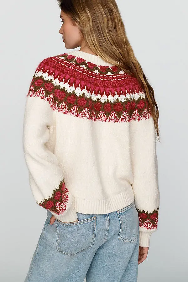 PILCRO Cotton Wool Blend Henley Sweater
