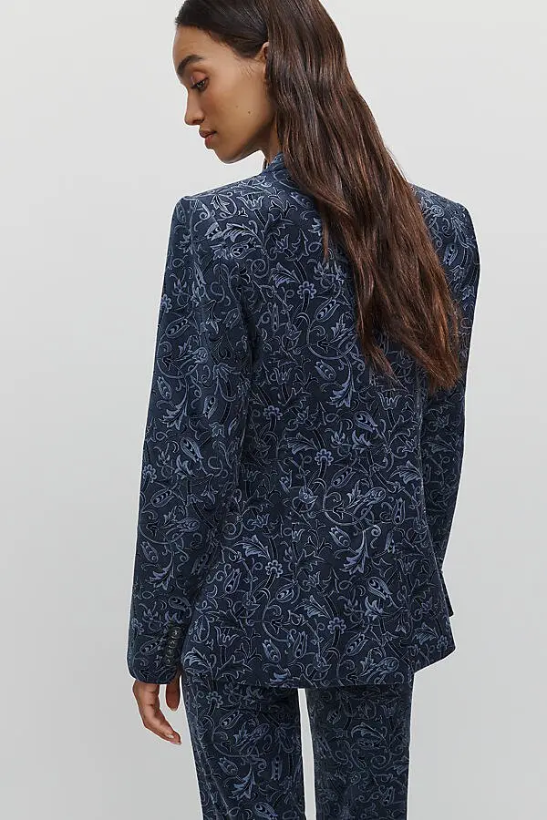 Paige Chelsee Velvet Blazer Jacket
