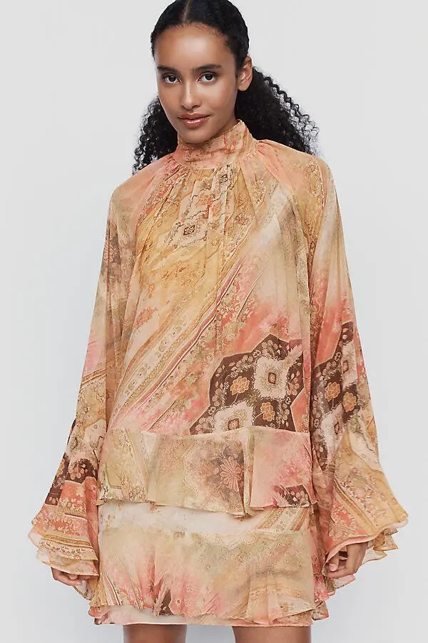 CURAAE Zela Mock Neck Mi Dress