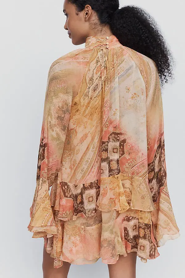 CURAAE Zela Mock Neck Mi Dress