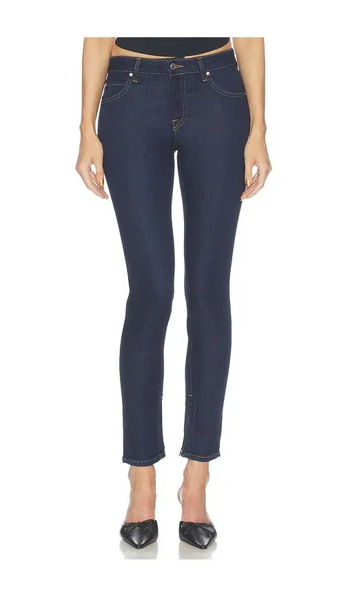 GRLFRND X Sophia Kelly Camille Low Rise Skinny In Blue - Alvarado St