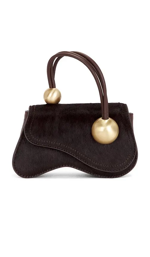Cult Gaia Kazia Nano Crossbody In Brown - Dark Java