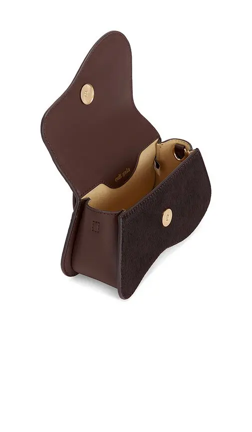 Cult Gaia Kazia Nano Crossbody In Brown