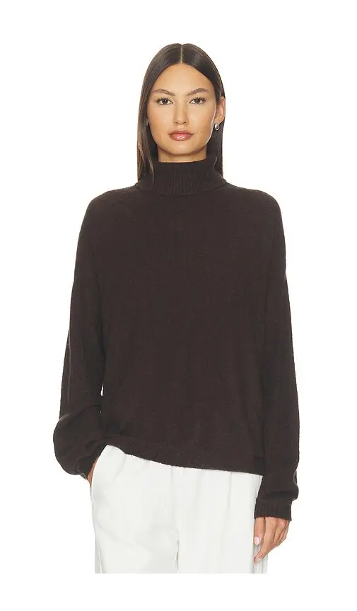 American Vintage Quity Sweater In Chocolate