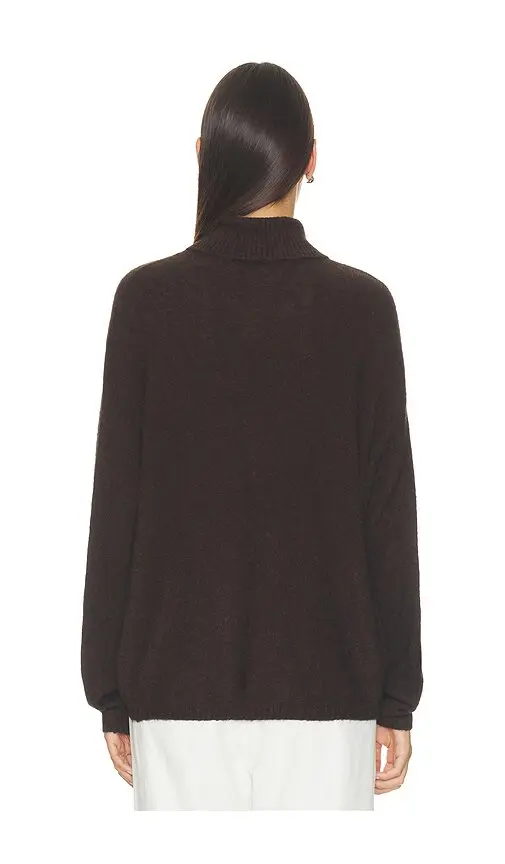 American Vintage Quity Sweater In Chocolate