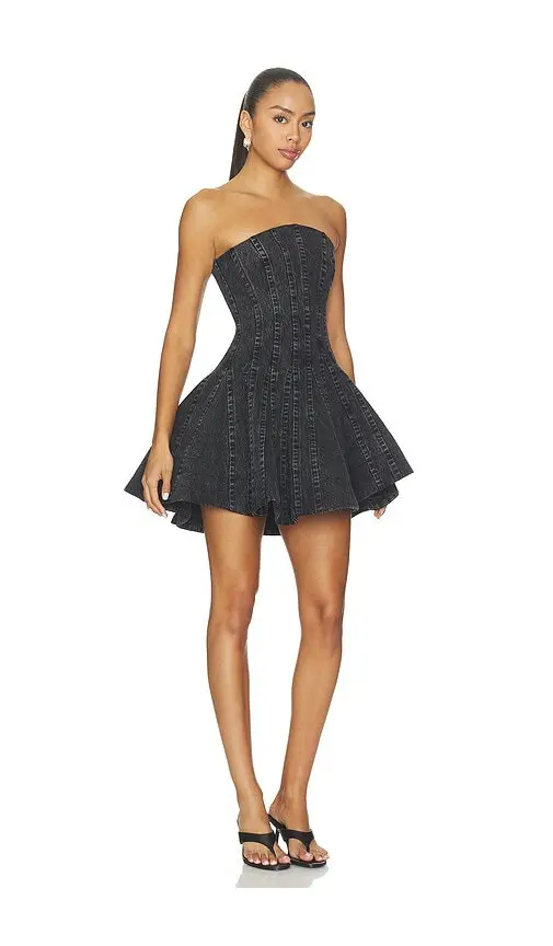 AKNVAS Lefa Denim Cocktail Dress