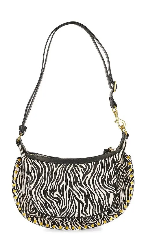 Isabel Marant Étoile Oskan Moon Bag In Black & White - Zebra