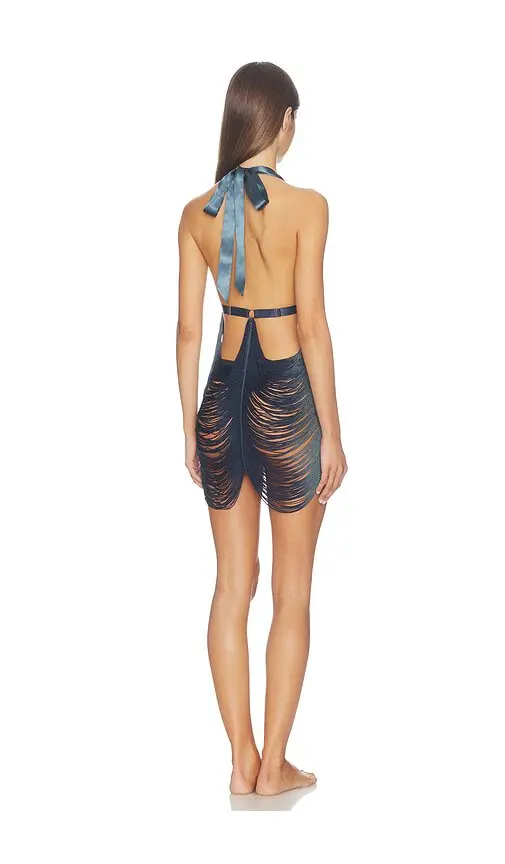 THISTLE AND SPIRE Fringe Benefits Slip In Blue