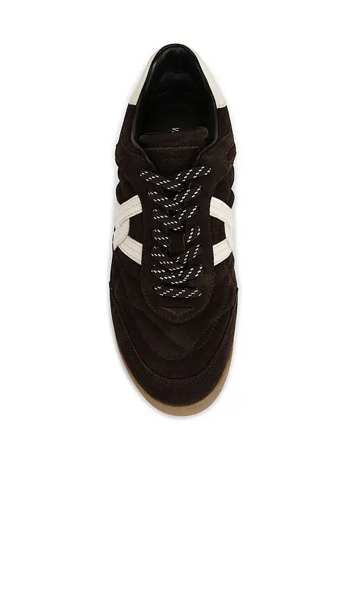 Veronica Beard Natalia Sneaker In Chocolate