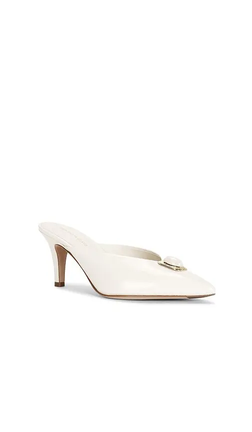 Veronica Beard Rochelle Cabochon Mule Pump In Ivory