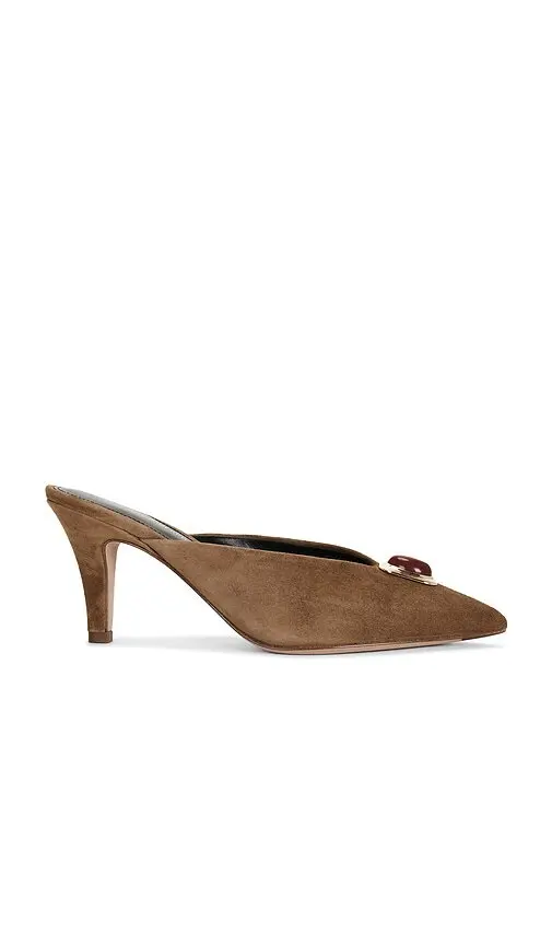 Veronica Beard Rochelle Cabochon Mule Pump In Brown