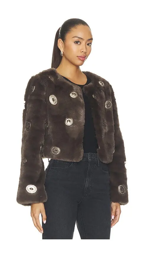 UNDERSTATED LEATHER Silver Tongue Coat In Brown