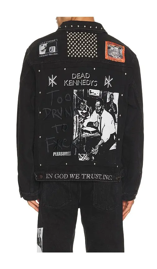 PLEASURES X Dead Kennedys Diy Trucker Jacket