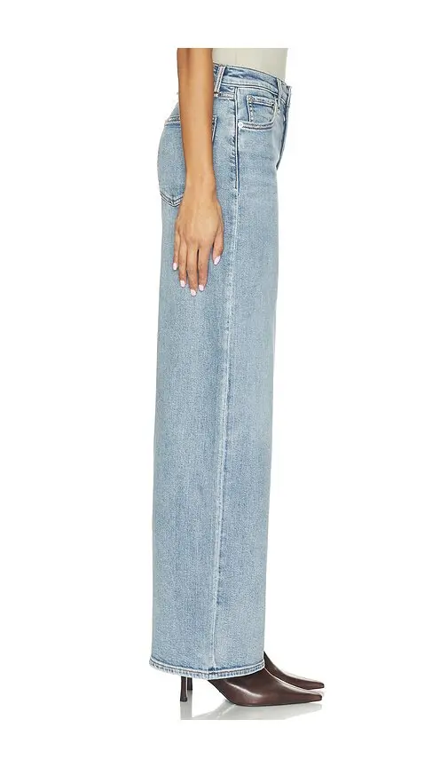 Rag & Bone Sofie Full Length Wide Jeans In Blue