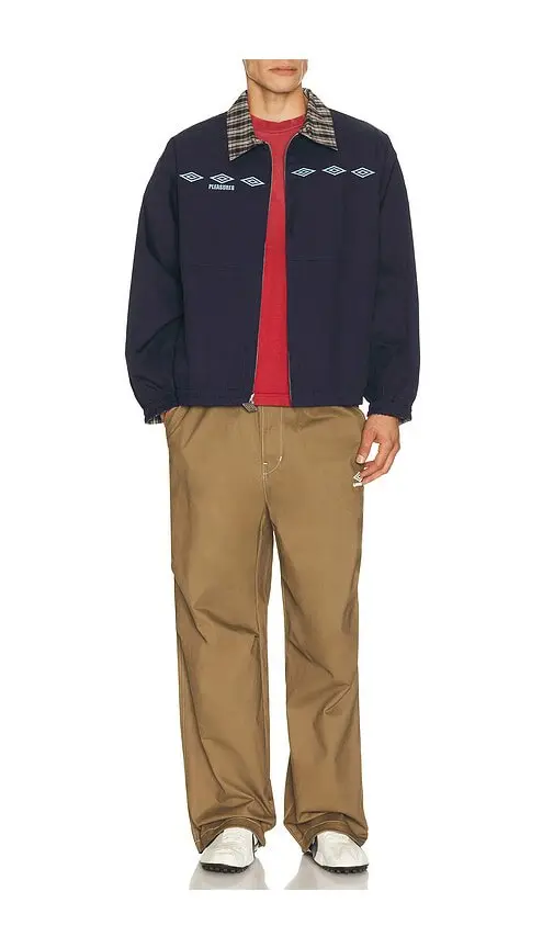 PLEASURES X Umbro Manchester Relaxed Pants In Brown