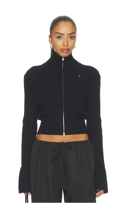 Orseund Iris The Weekday Zip-up Cardigen - Black