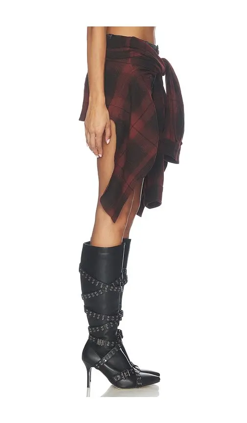 MARRKNULL Knot Shirt Short
