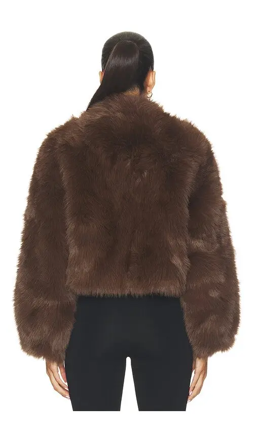NONCHALANT LABEL Daphne Faux Fur Jacket