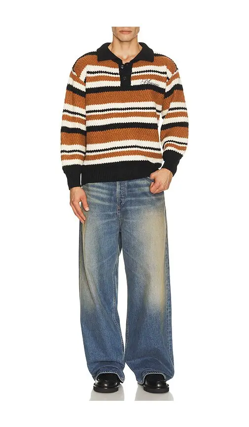 PLEASURES Cooper Polo Sweater