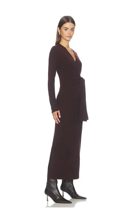 Veronica Beard Salomez Knit Dress In Chocolate