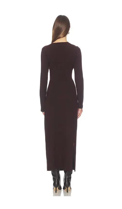 Veronica Beard Salomez Knit Dress In Chocolate