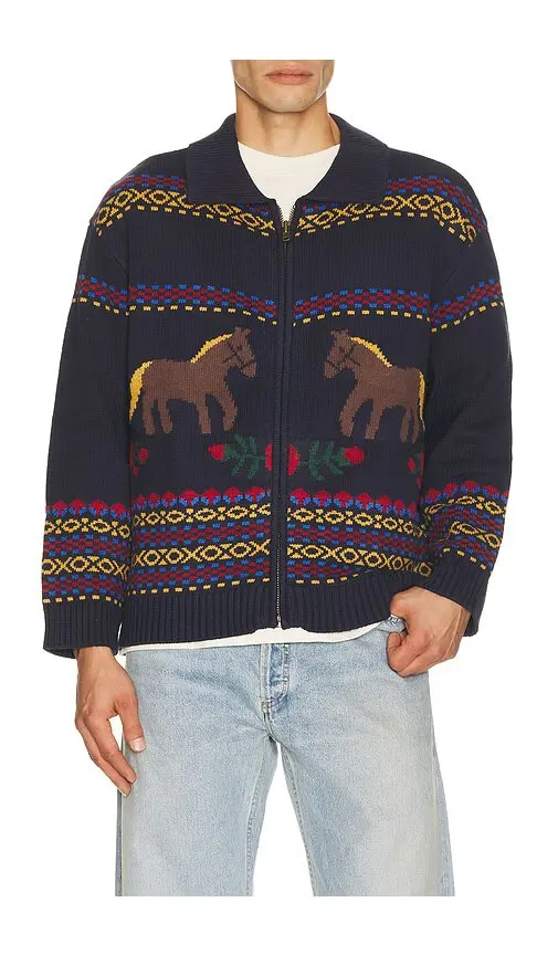 FOUND Isles Sweater In Blue
