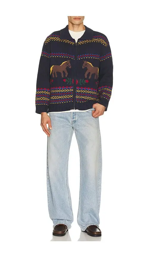 FOUND Isles Sweater In Blue