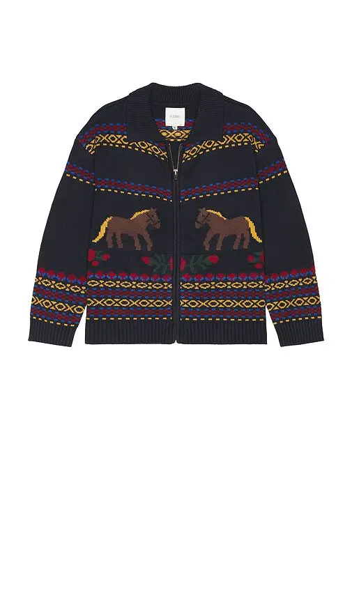 FOUND Isles Sweater In Blue
