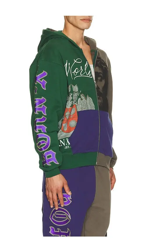 BORN X RAISED Mashup Zip-up Hoodie