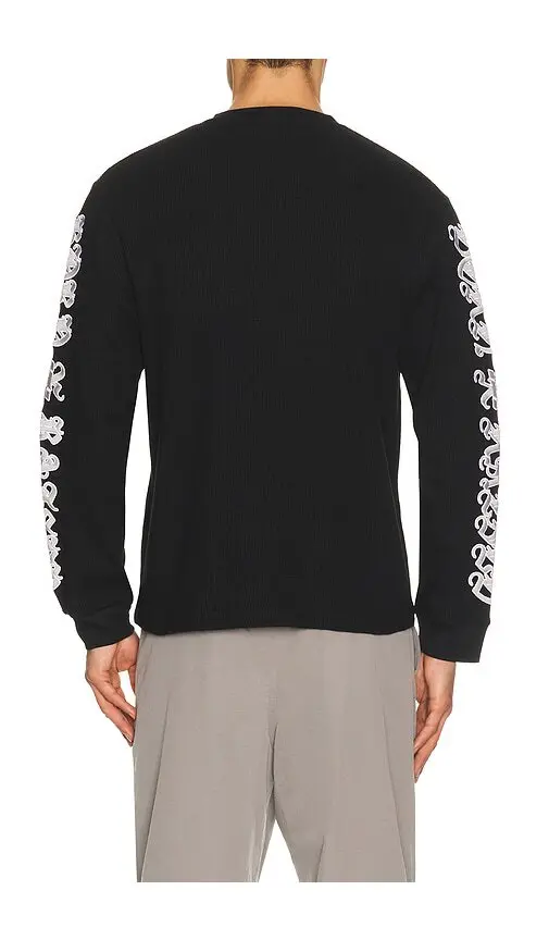 BORN X RAISED Gothic Embroidered Waffle Thermal