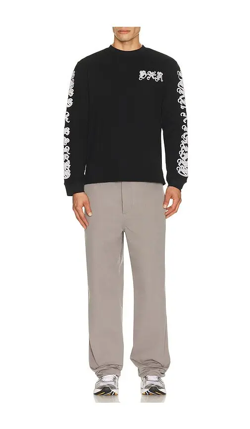 BORN X RAISED Gothic Embroidered Waffle Thermal