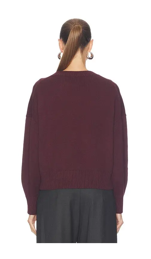STITCHES & STRIPES Lexi Pullover In Wine