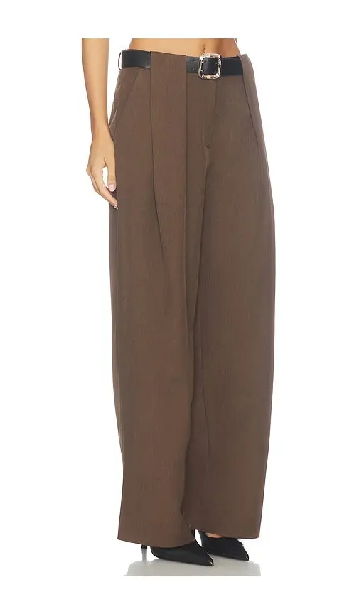 Source Unknown Matteo Belted Tuck Trousers