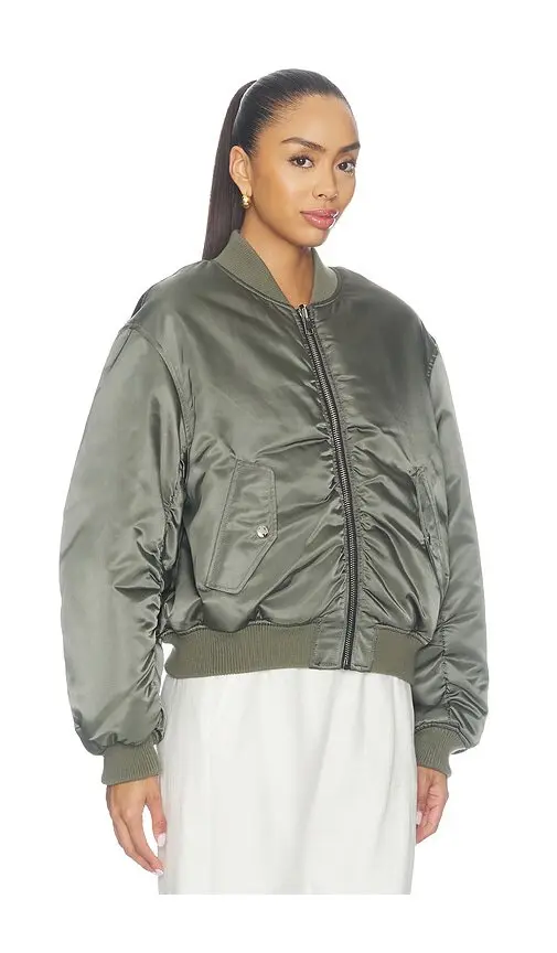 AGOLDE Frankie Reversible Bomber In Green