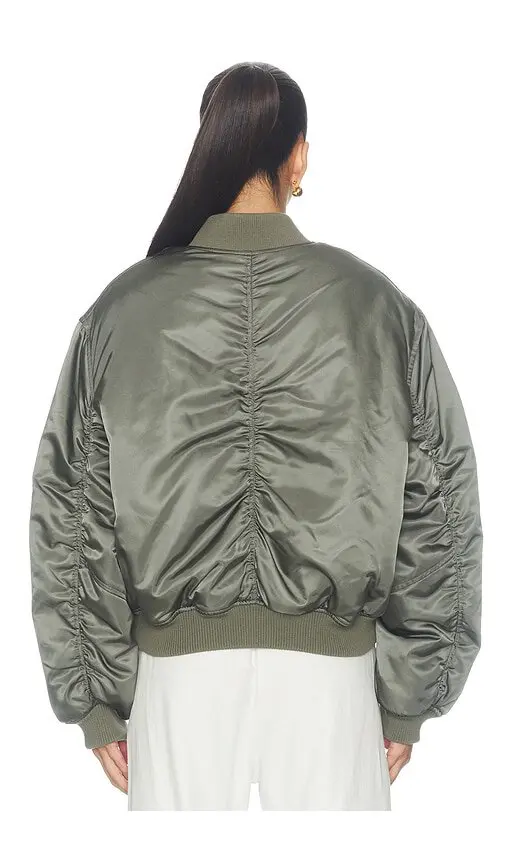 AGOLDE Frankie Reversible Bomber In Green