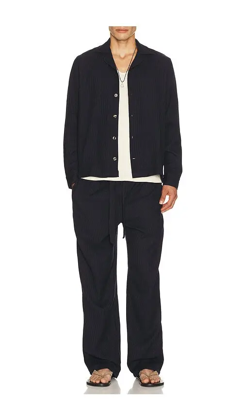 Frescobol Carioca Luan Wood Knitted Relaxed Trouser