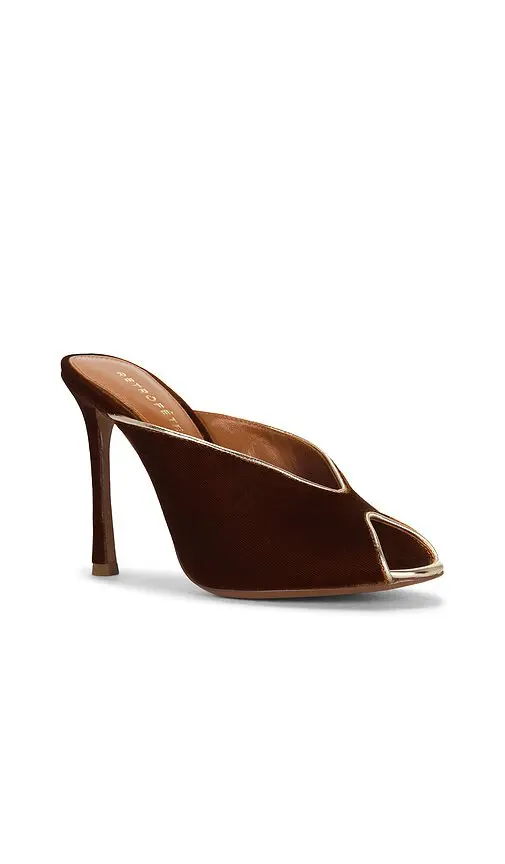 Retrofete Ava Mule In Brown - Camel