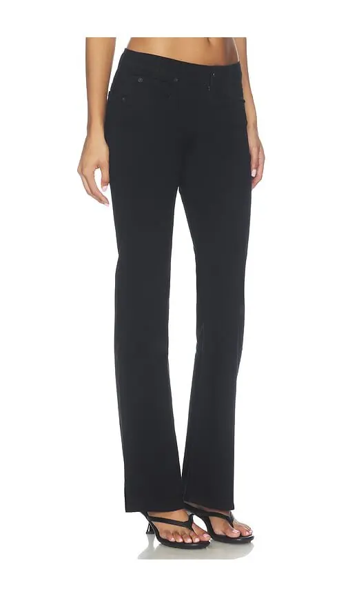 SLVRLAKE Olivia Low Rise Boot Jean In Black