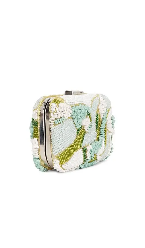 8 Other Reasons Beaded Floral Clutch In Green