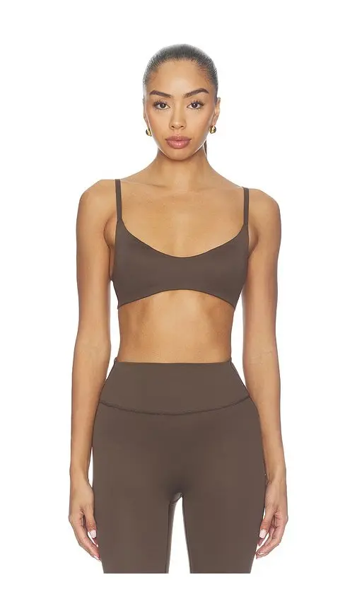 NIKESKIMS Micro Scoop Bra In Brown