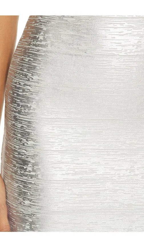 Superdown Zaniyah Bandage Mini Dress In Metallic
