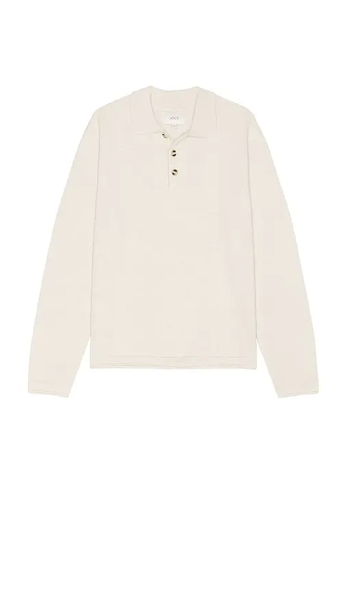 Joe's Jeans Merino Polo Sweater In White