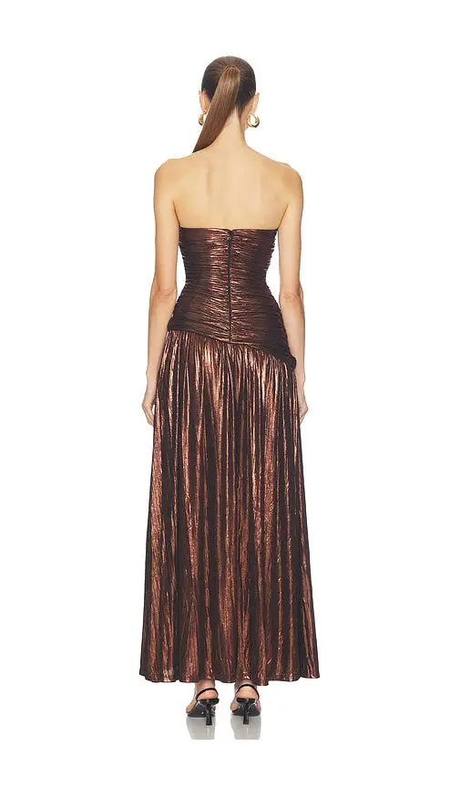 Delfi Riya Dress In Metallic